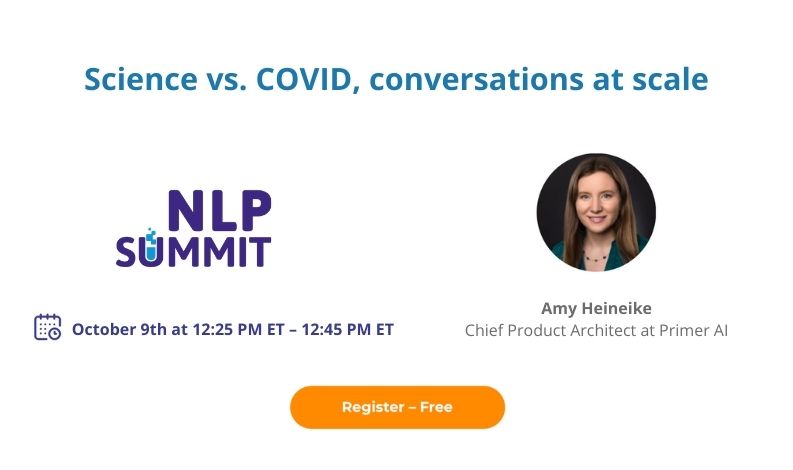 Science Vs Covid Conversations At Scale Nlp Summit