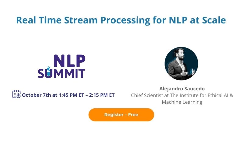Stream Processing For Nlp Streaming Machine Nlp Summit