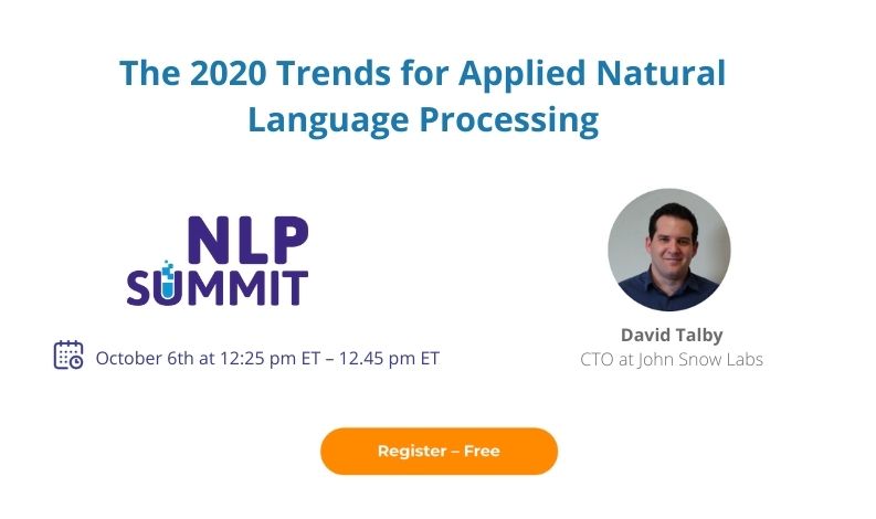 Trends for Applied Natural Language Processing | NLP Summit