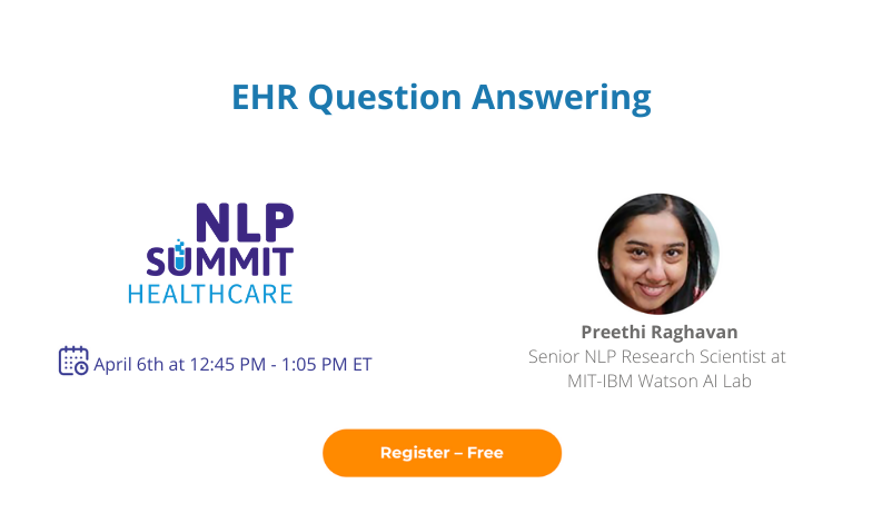EHR Question Answering - Healthcare NLP Summit