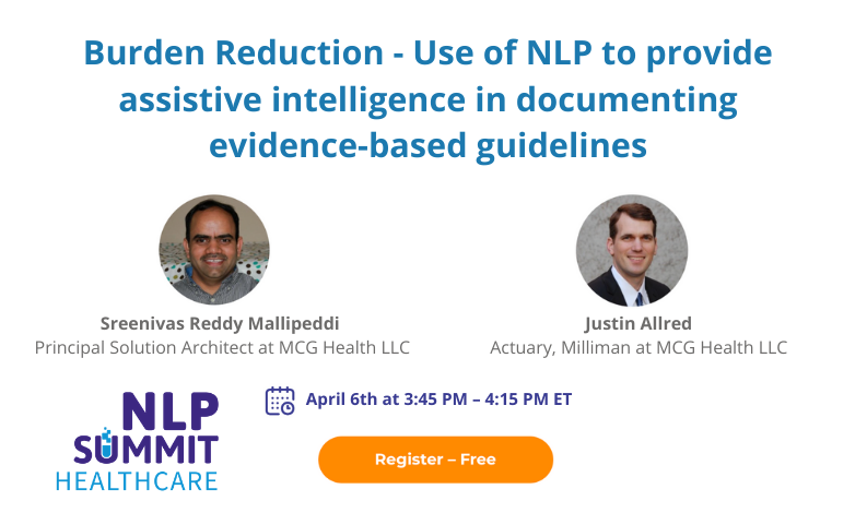 Burden Reduction - Use of NLP to provide assistive intelligence in ...