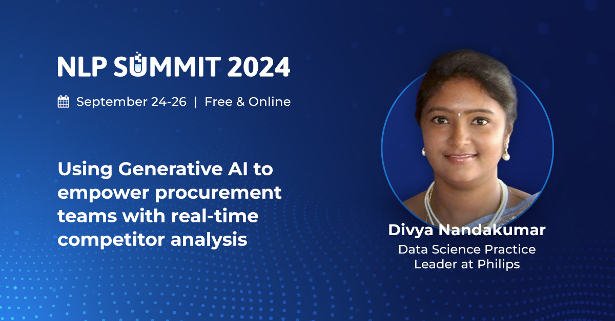 Using Generative AI to empower procurement teams with real-time competitor analysis - NLP Summit